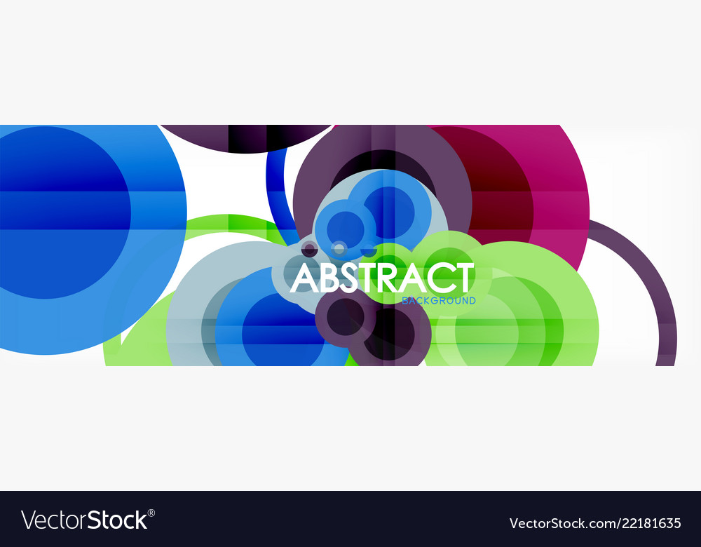 Circle composition abstract background Royalty Free Vector