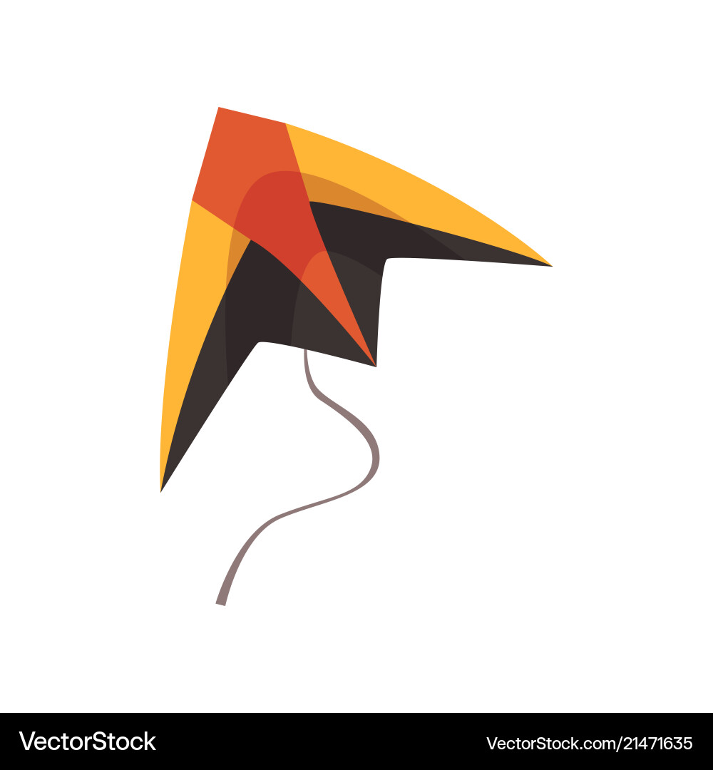 Colorful kite in the sky Royalty Free Vector Image