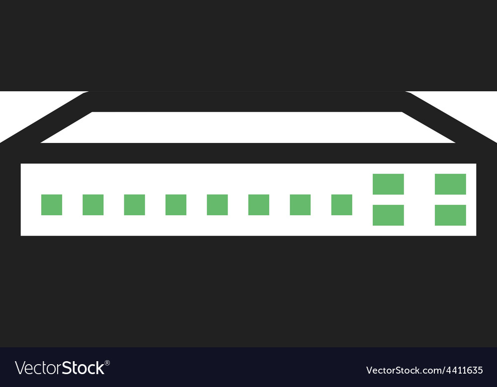 Networking switch Royalty Free Vector Image - VectorStock