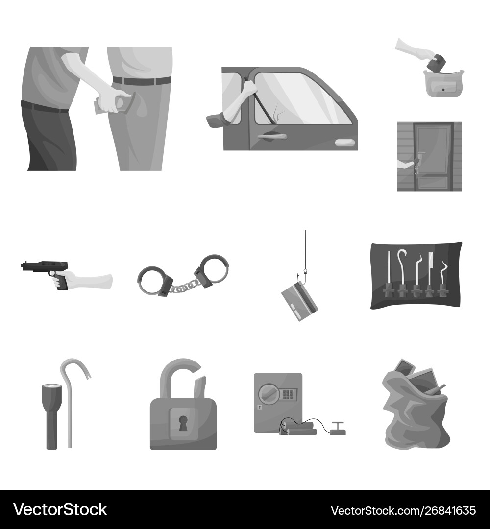 Pickpocket and fraud logo Royalty Free Vector Image