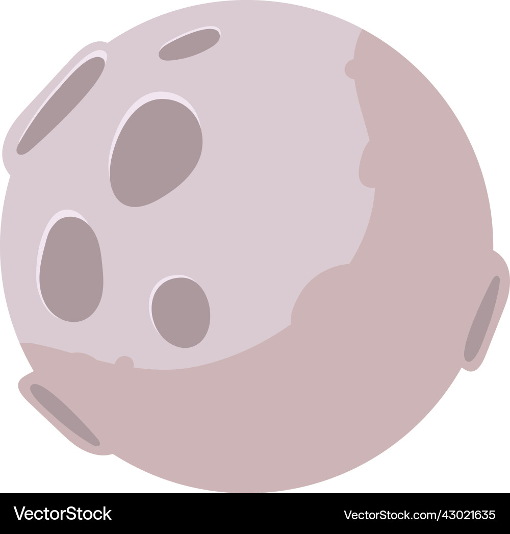 Space moon cosmos Royalty Free Vector Image - VectorStock