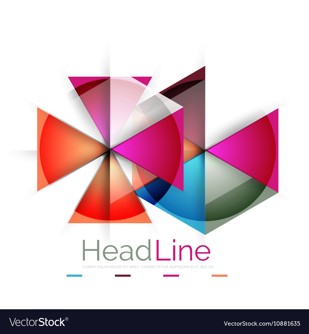 Triangle abstract background Royalty Free Vector Image