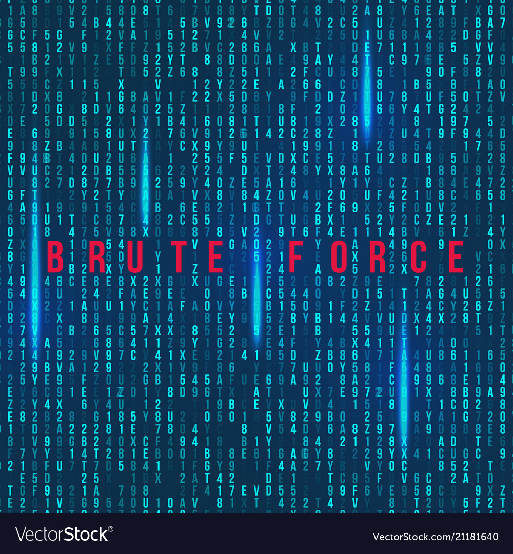 Abstract matrix background hacker attack Vector Image