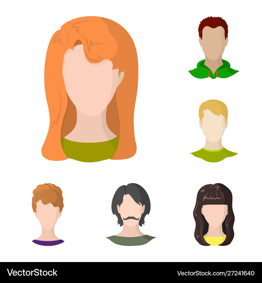 Design avatar and dummy symbol set Royalty Free Vector Image