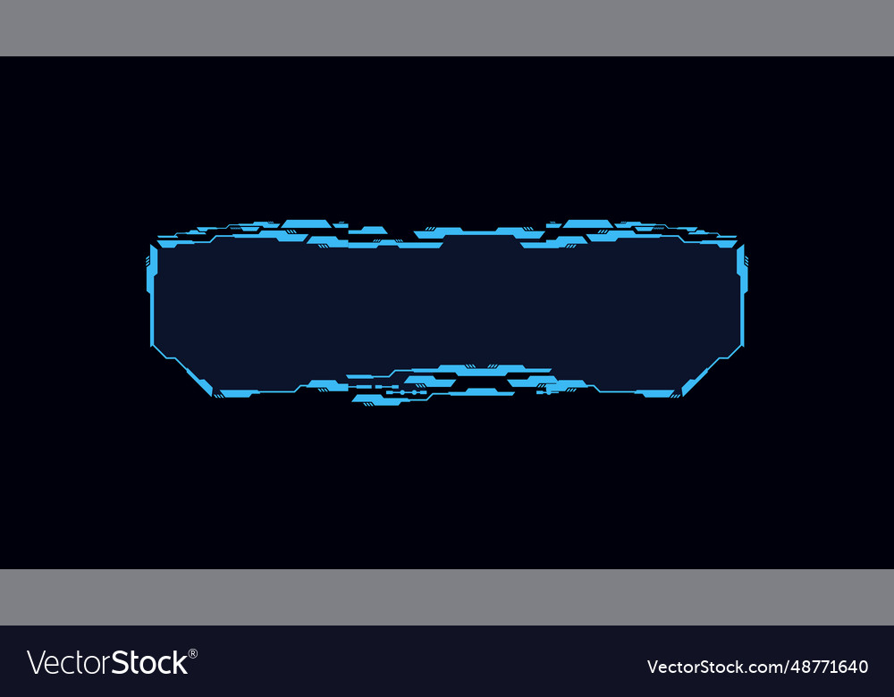 Futuristic abstract rectangular frame Royalty Free Vector