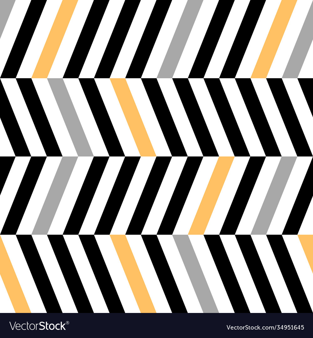 Abstract striped geometric zig zag stripe Vector Image