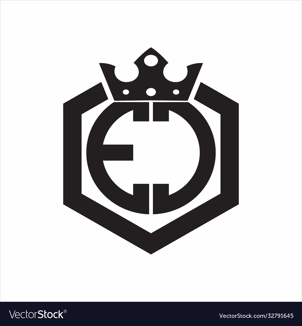 Ec logo monogram rounded hexagon shape Royalty Free Vector Ec logo monogram rounded hexagon shape Royalty Free Vector
