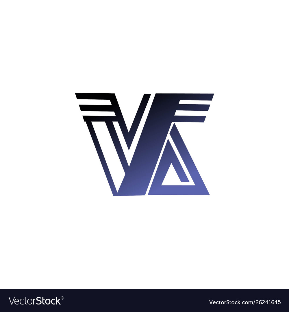 Initial v logo template Royalty Free Vector Image
