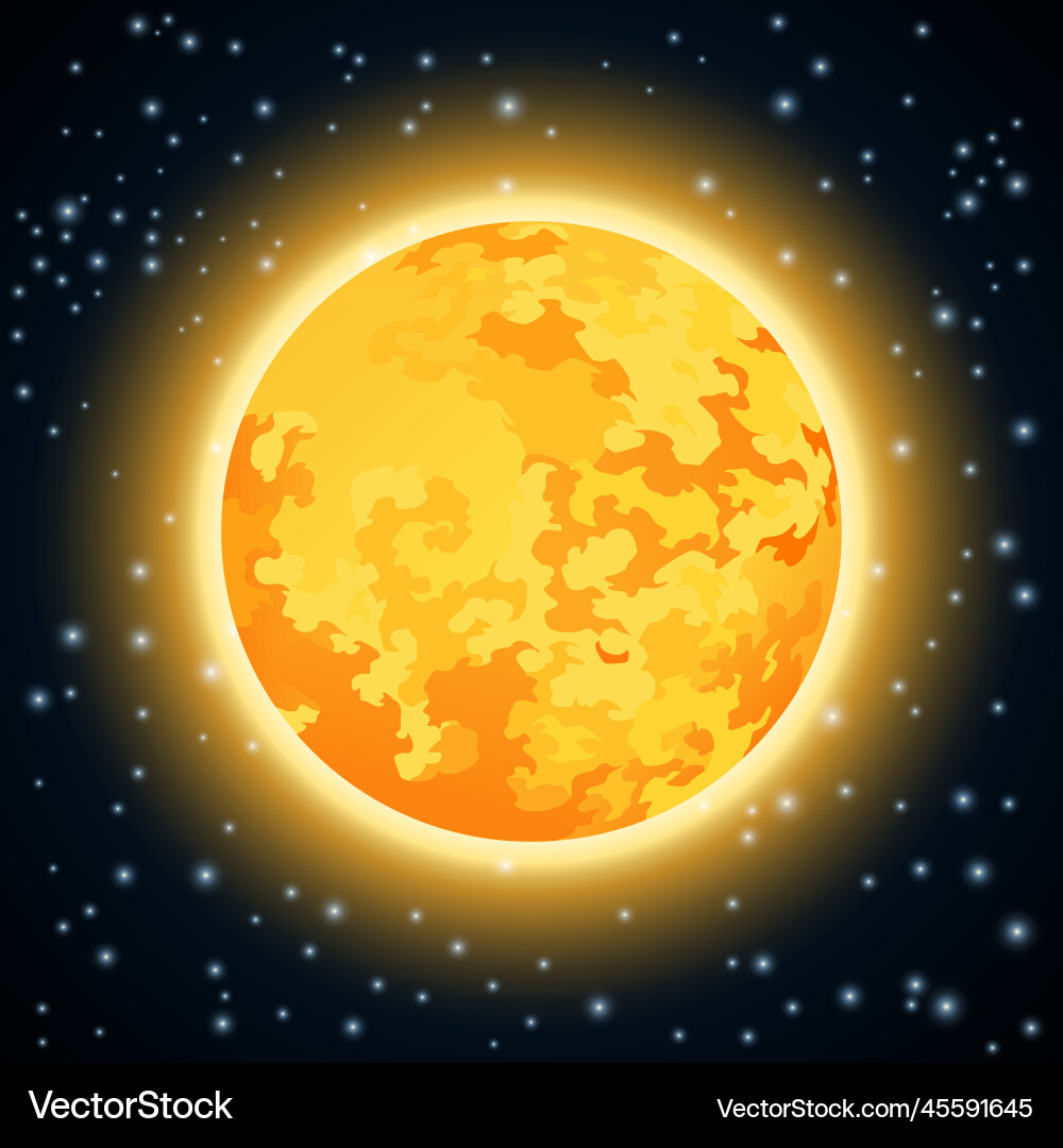Solar radiation provides light and heat Royalty Free Vector