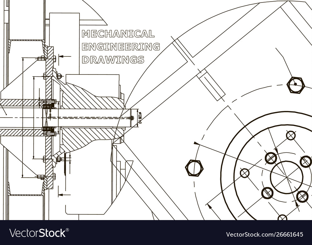Technical mechanical engineering Royalty Free Vector Image