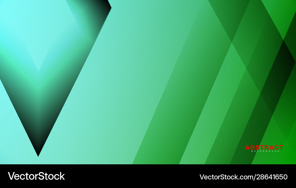 Abstract geometric background design green color Vector Image