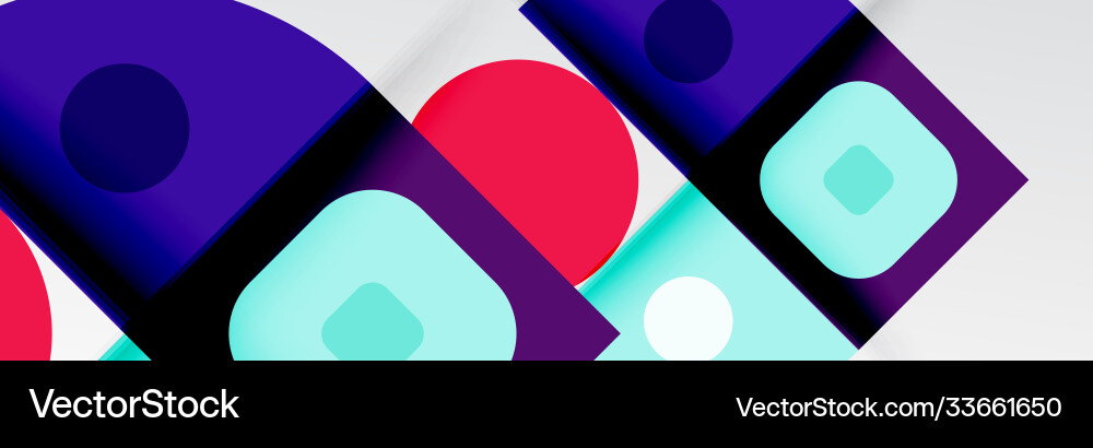 Bright color circles abstract round shapes Vector Image