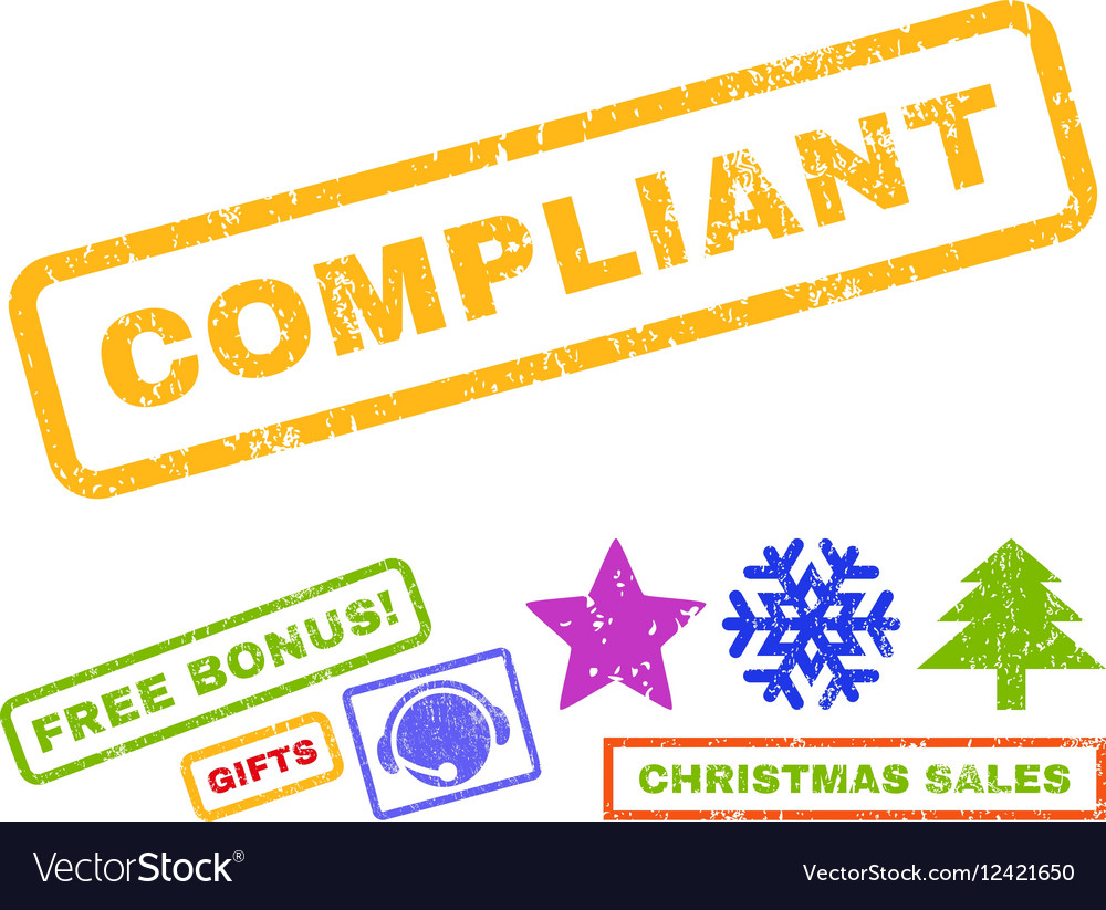 Compliant Rubber Stamp Royalty Free Vector Image Compliant Rubber Stamp Royalty Free Vector Image