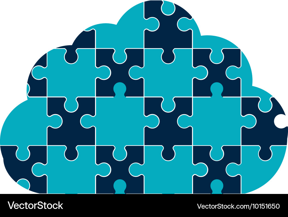 Puzzle jigsaw game figure icon graphic Royalty Free Vector