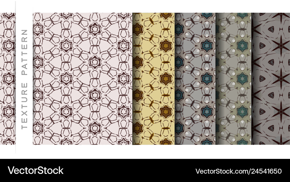 Set of the abstract pattern wallpaper back Vector Image