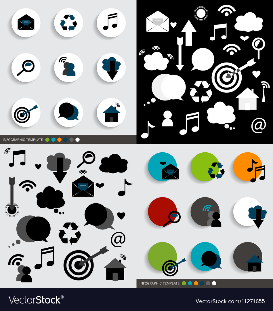 Application icons design Royalty Free Vector Image