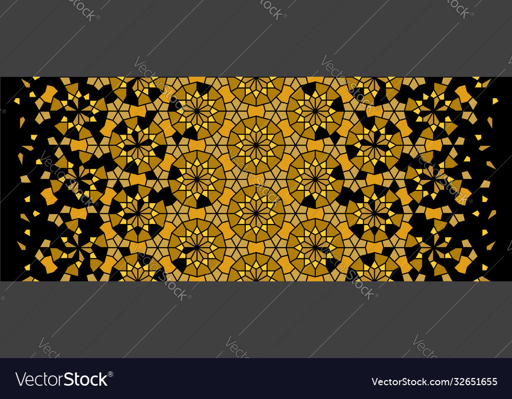 Arabesque seamless pattern geometric Royalty Free Vector