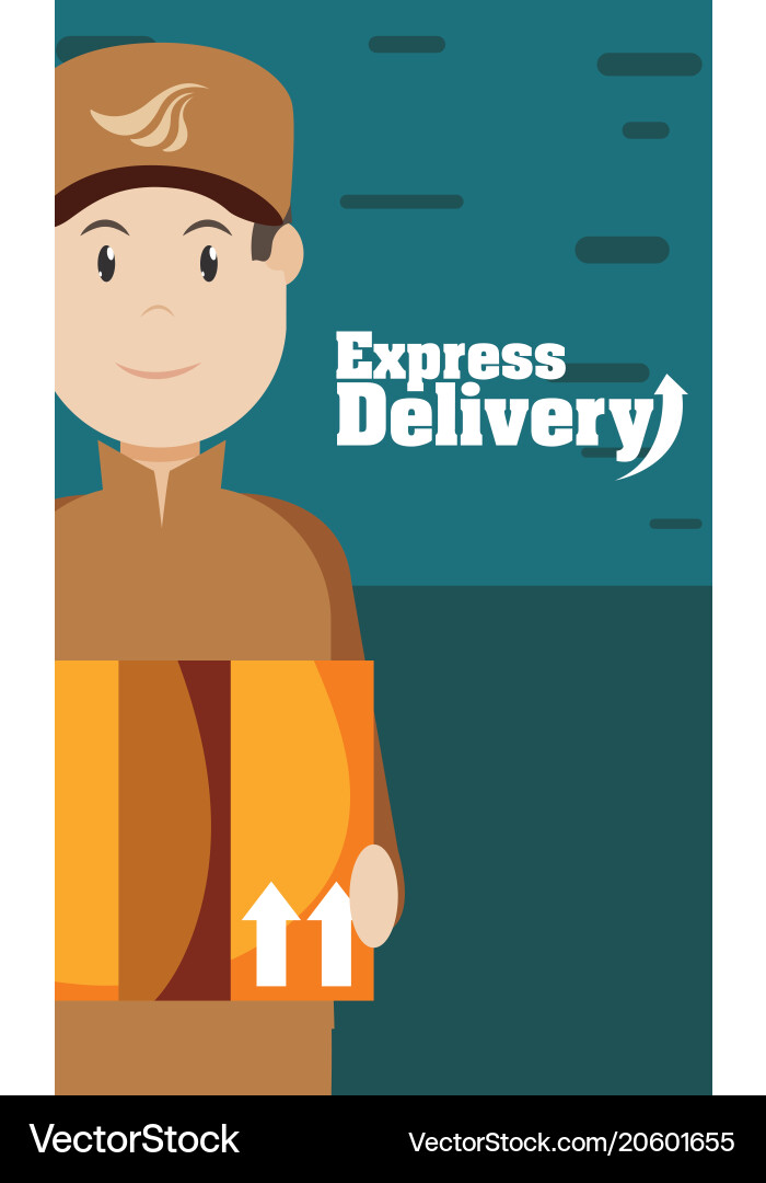 Express delivery service Royalty Free Vector Image