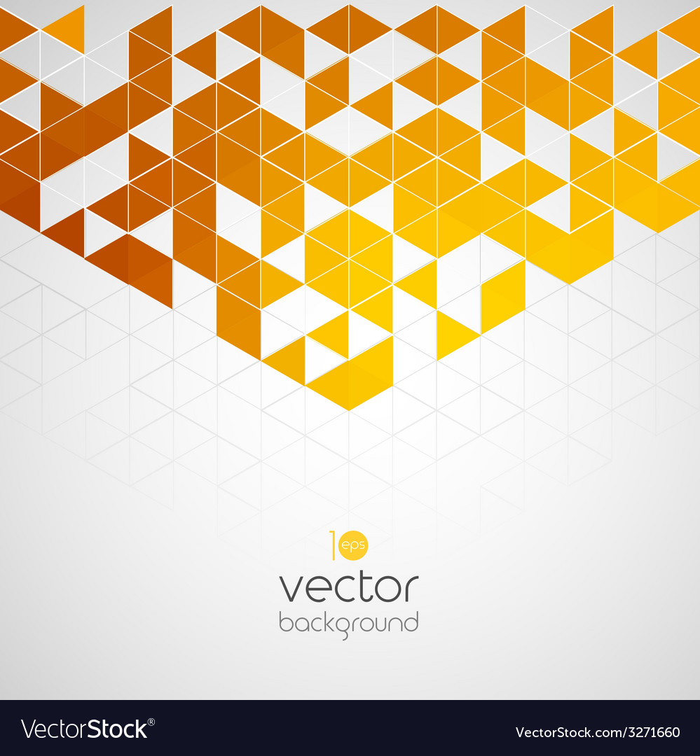 Abstract geometric background with color triangle Vector Image