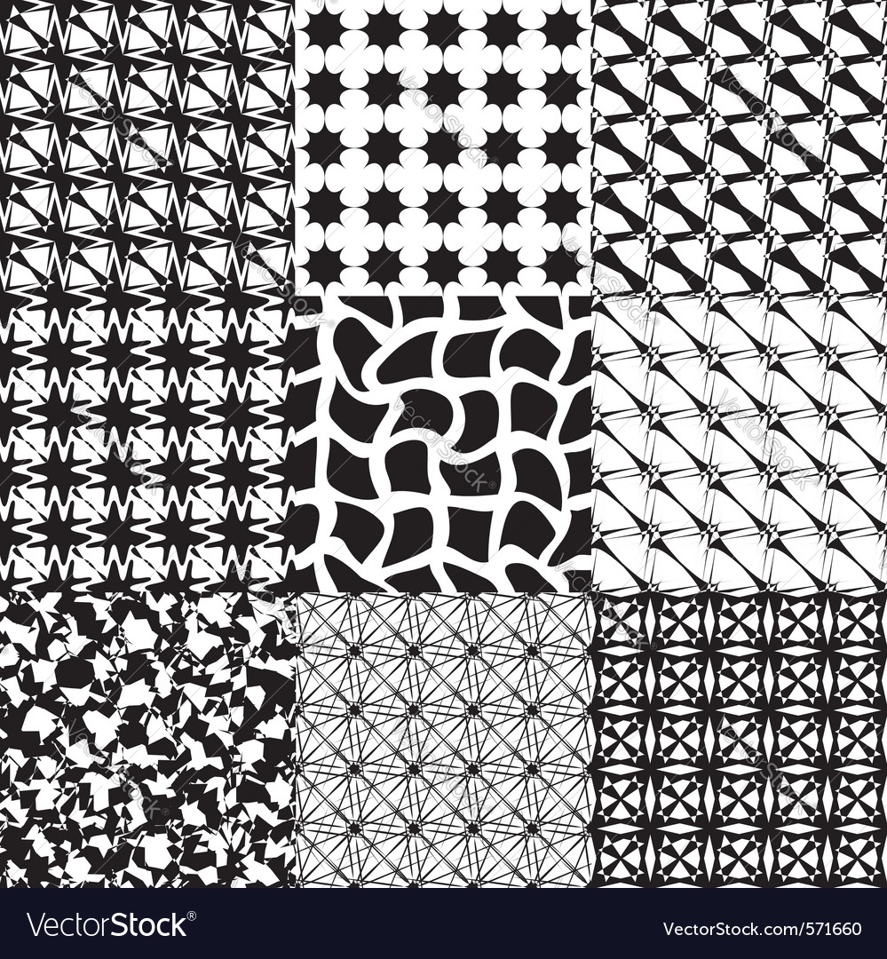 Abstract pattern set Royalty Free Vector Image