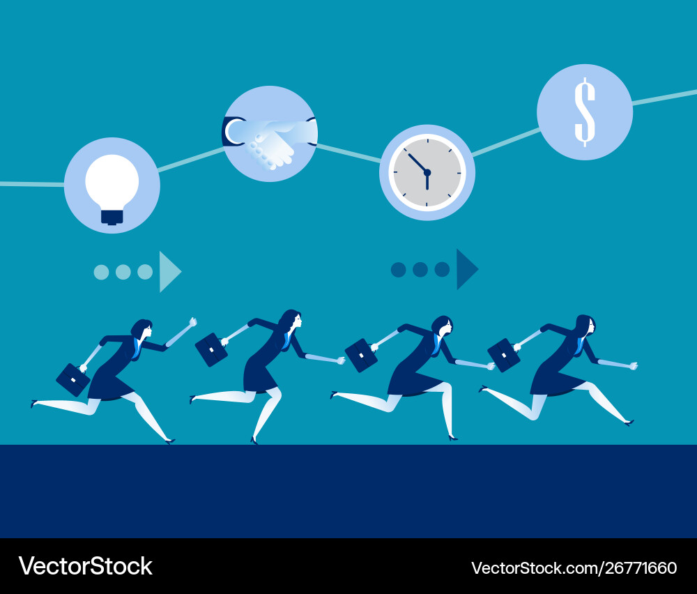 Business and competition concept Royalty Free Vector Image