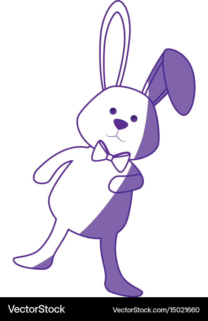 Cute bunny icon Royalty Free Vector Image - VectorStock