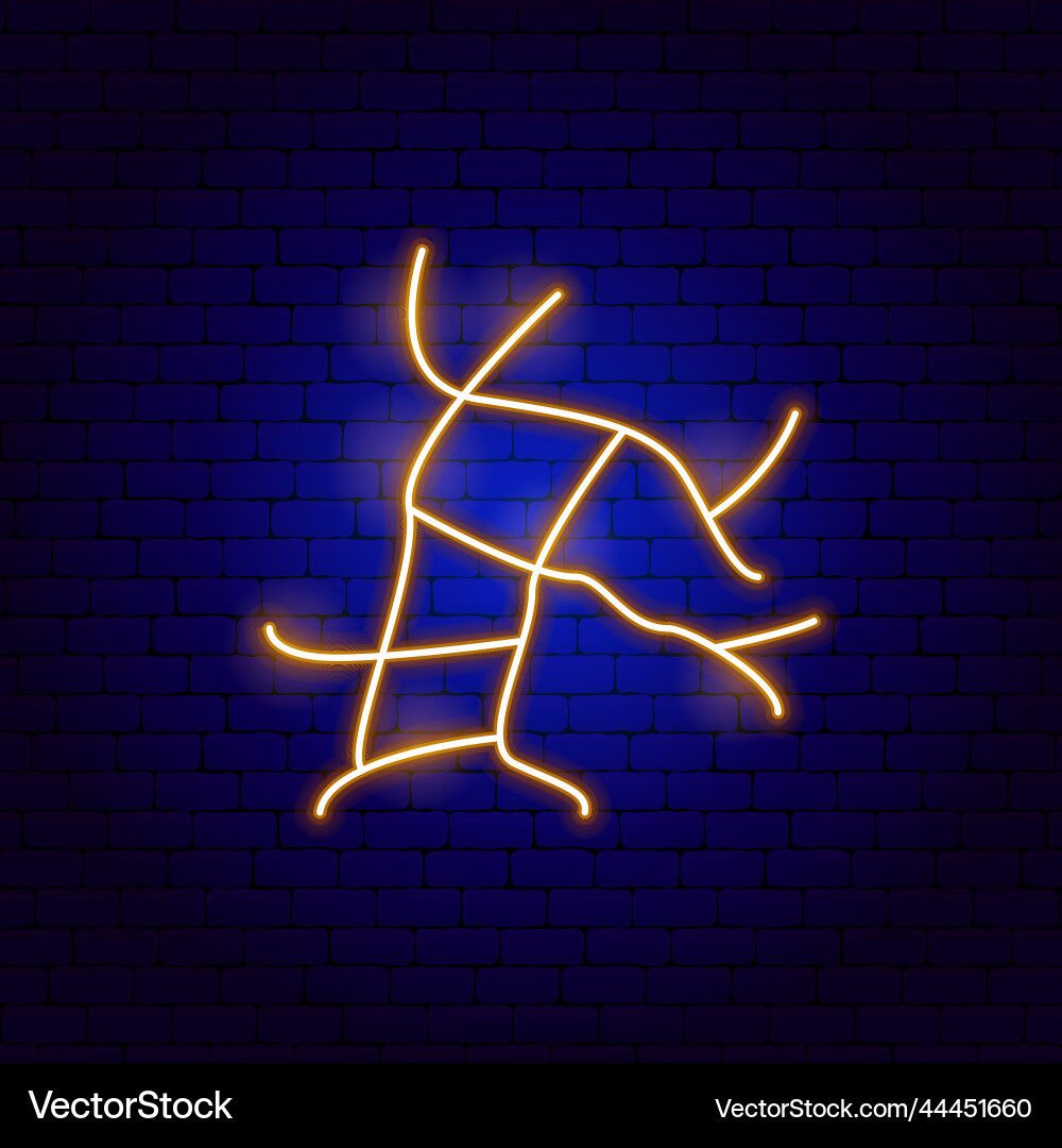 Dry land neon sign Royalty Free Vector Image - VectorStock