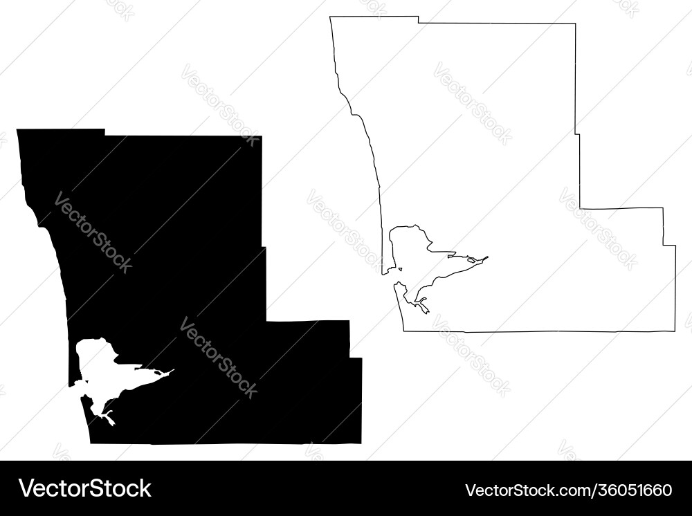 Grays harbor county state washington us county Vector Image