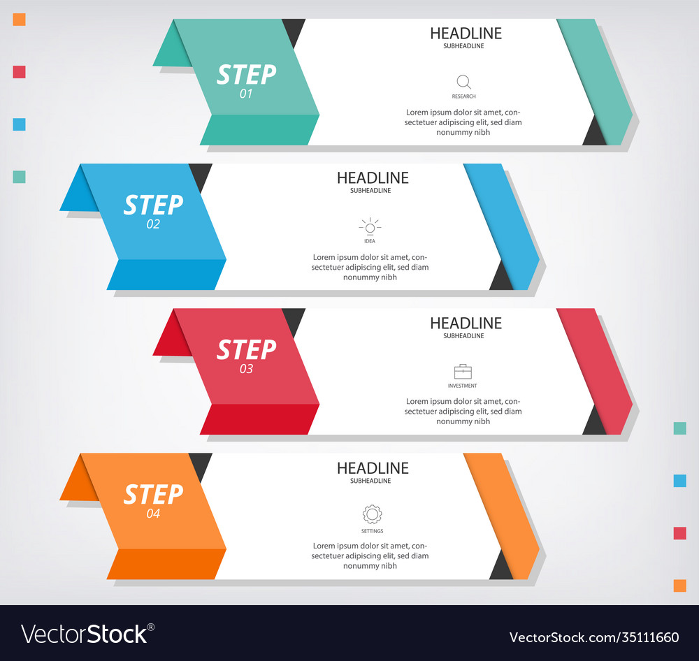Infographic modern abstract simple Royalty Free Vector Image