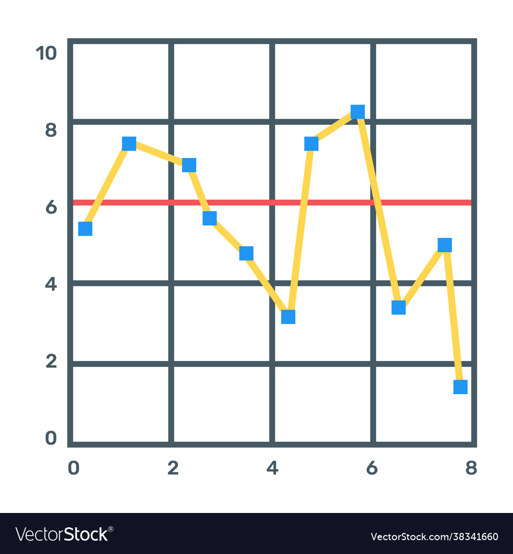 Statical graph Royalty Free Vector Image - VectorStock