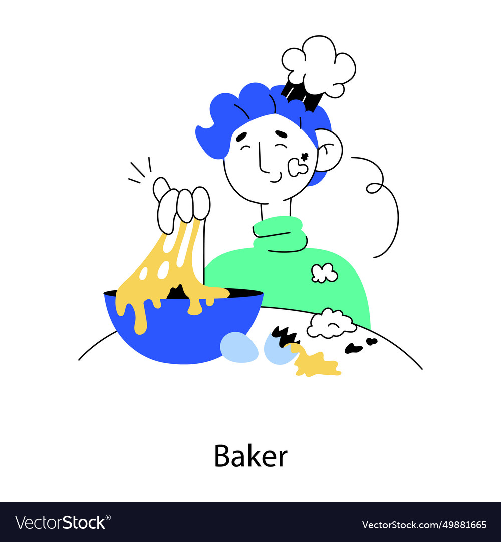 Baker Royalty Free Vector Image - VectorStock