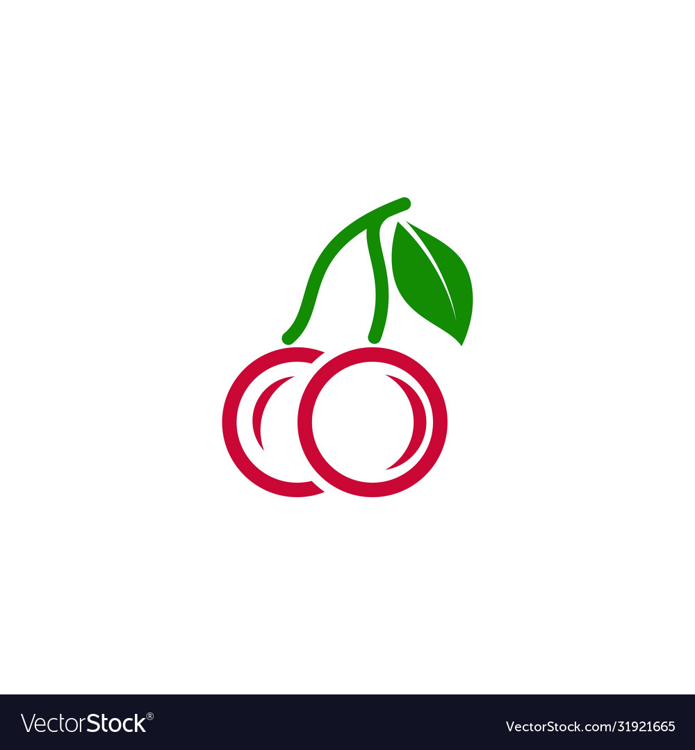 Cherry icon Royalty Free Vector Image - VectorStock