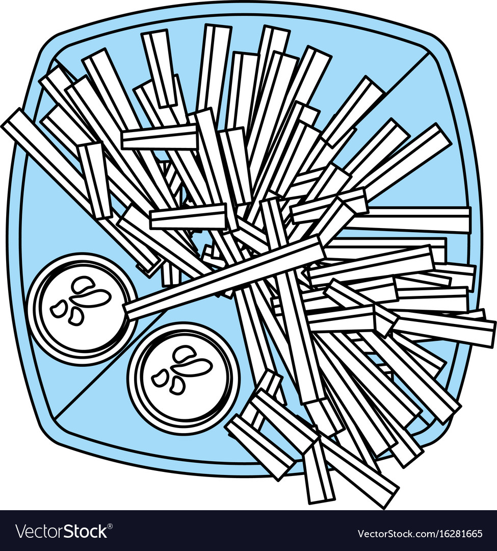 Fries Royalty Free Vector Image - VectorStock