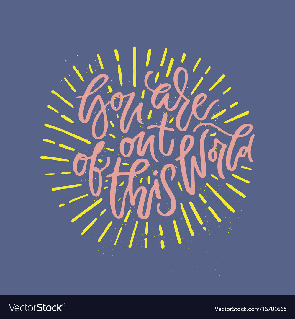 Romantic Handdrawn Lettering Royalty Free Vector Image