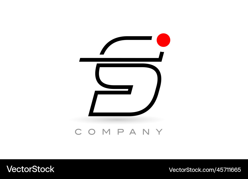 Simple s alphabet letter logo icon design Vector Image