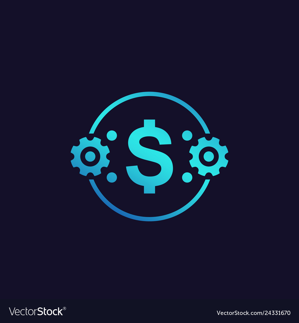 Cost optimization efficiency Royalty Free Vector Image