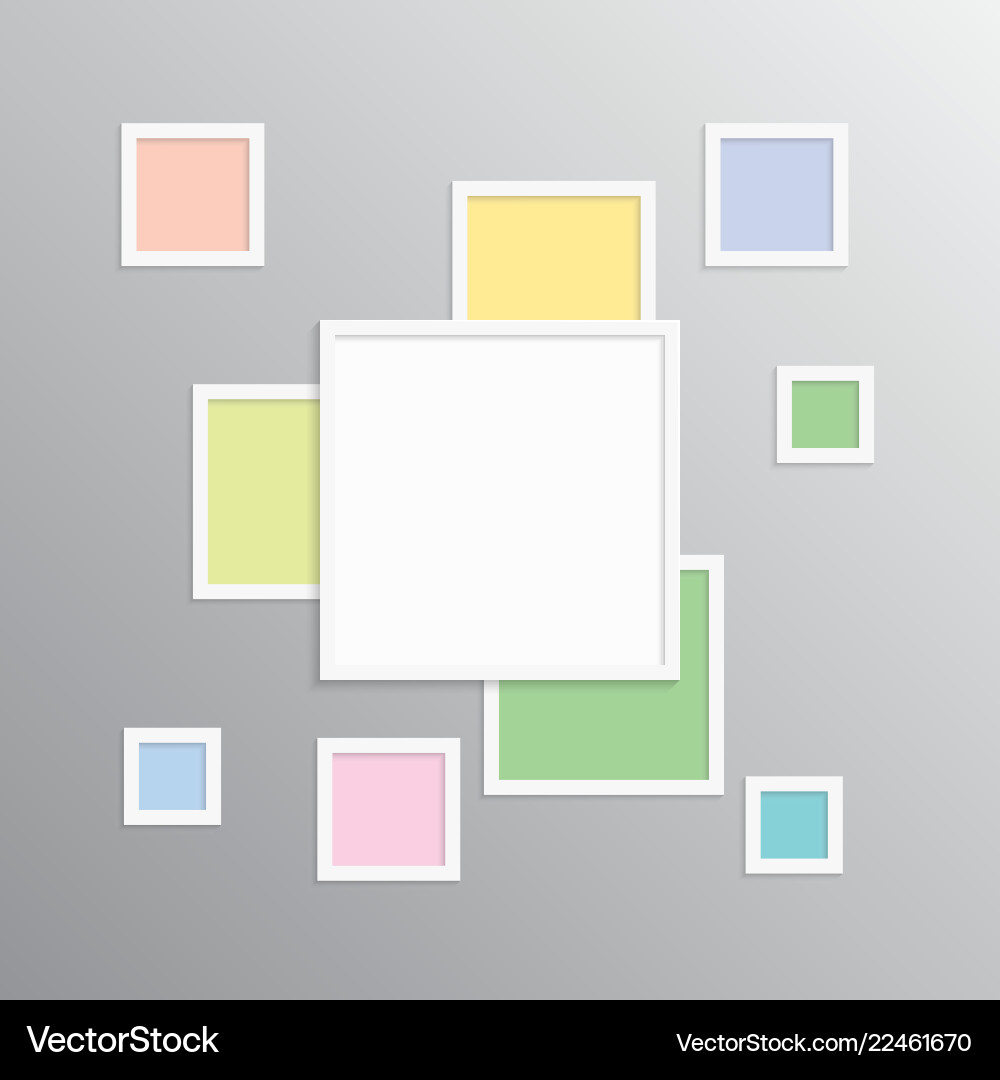 Frame for photo picture collage Royalty Free Vector Image