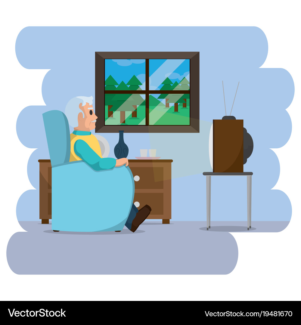 Grandfather cartoon design Royalty Free Vector Image