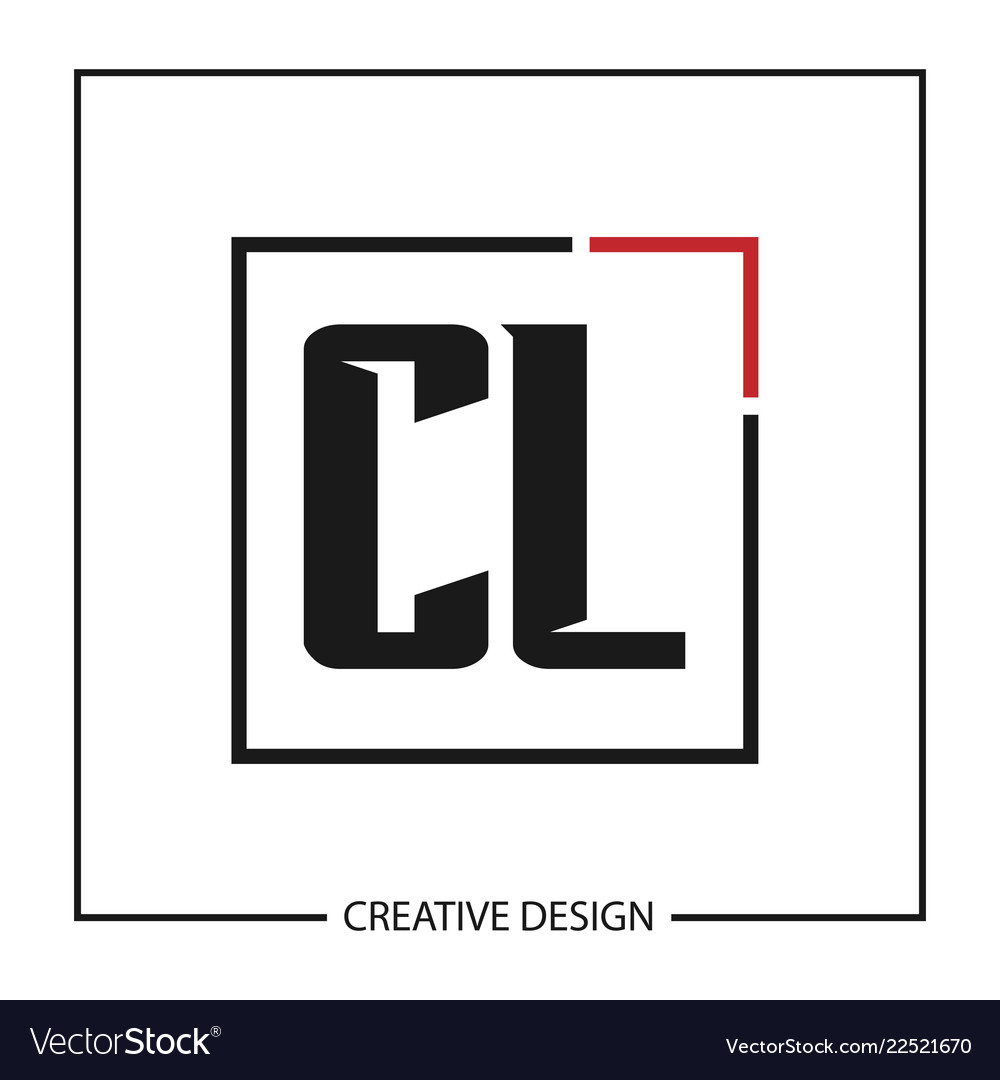 Initial letter cl logo template design Royalty Free Vector