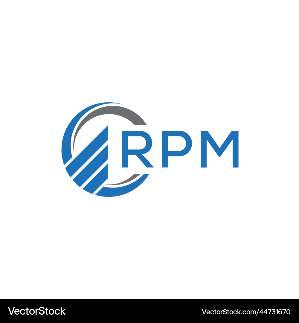 Rpm abstract technology logo design on white Vector Image