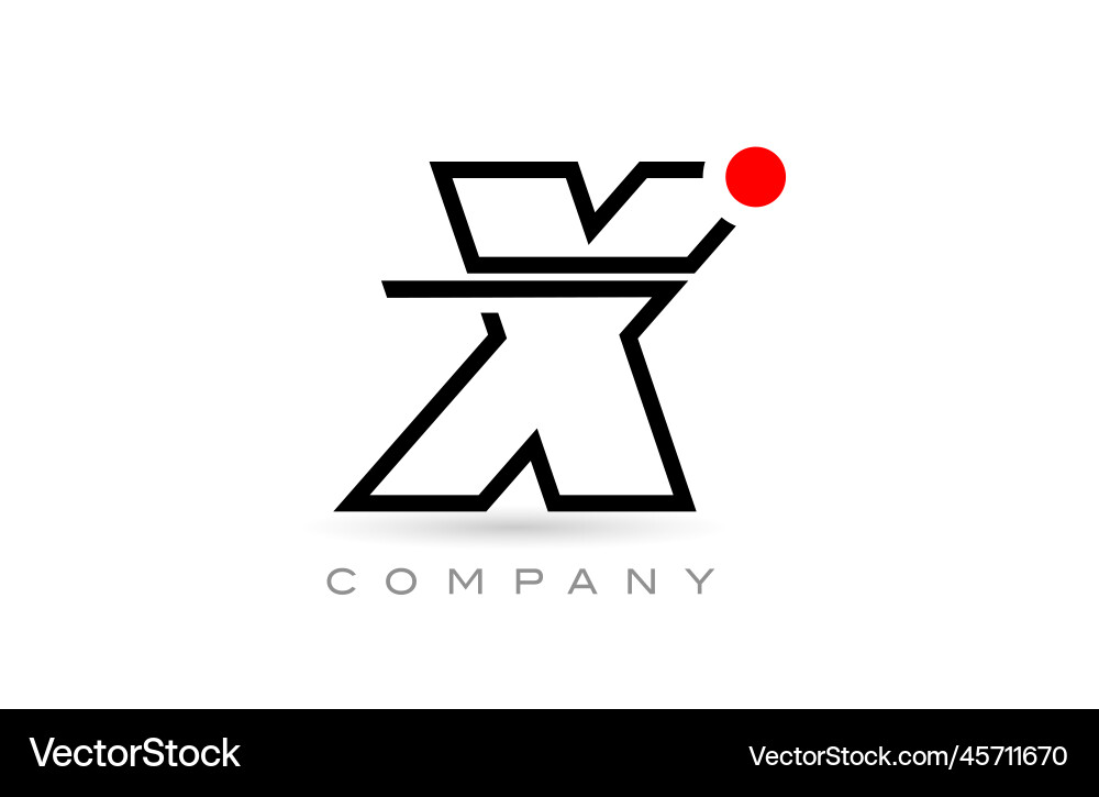 Simple x alphabet letter logo icon design Vector Image