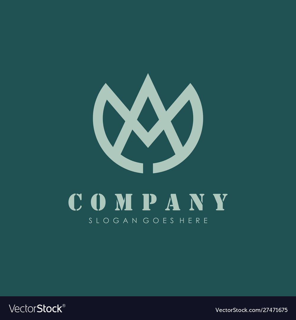 Abstract logo letter a and m concept Royalty Free Vector