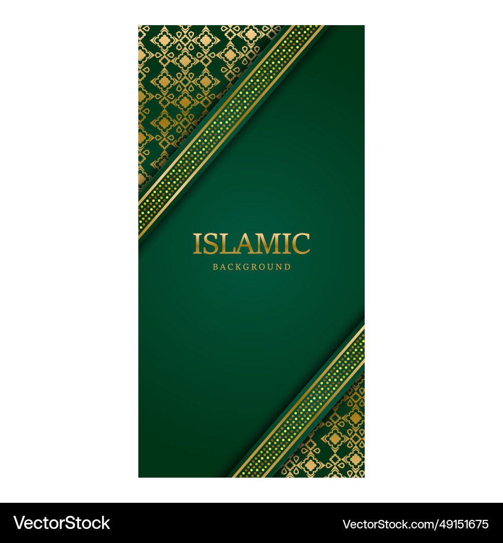 Islamic stories social media post template design Vector Image