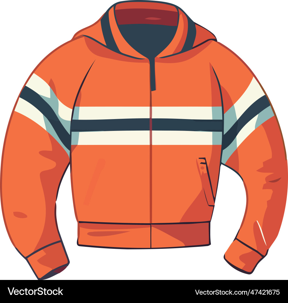 Men sport jacket striped design warm wool Vector Image