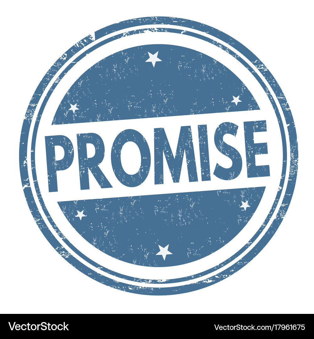 Promise sign or stamp Royalty Free Vector Image