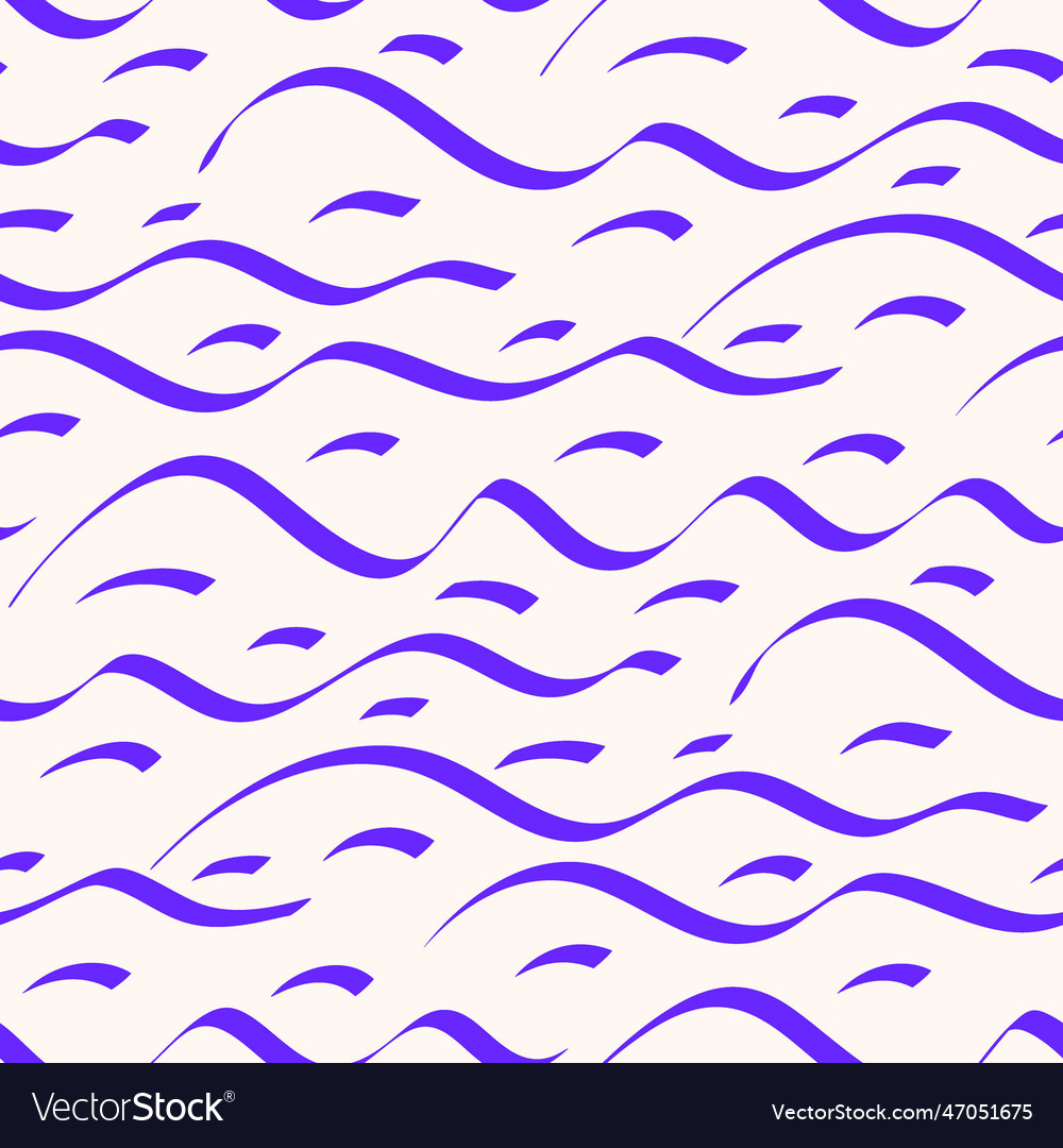 Seamless pattern with a simple abstract drawing Vector Image