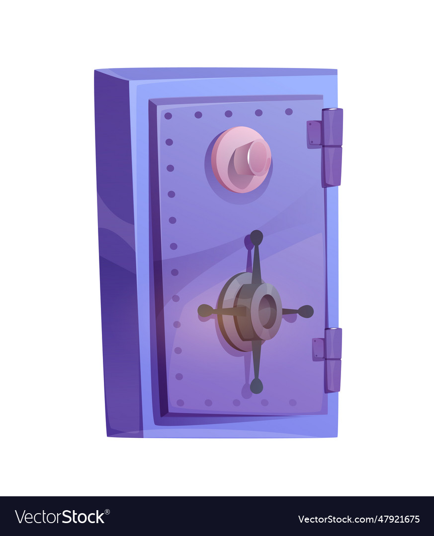 Vault or safe box Royalty Free Vector Image - VectorStock