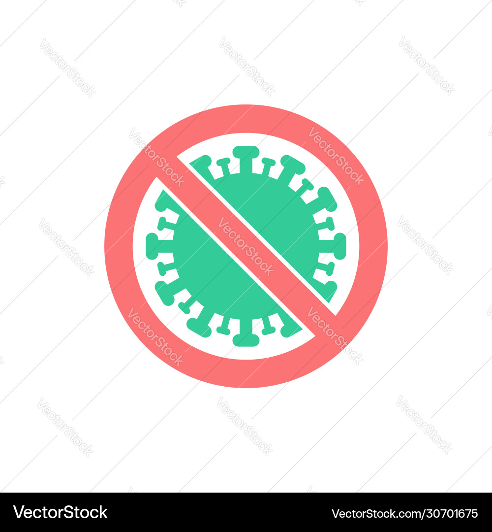 Virus and bacterial danger signs icon Royalty Free Vector