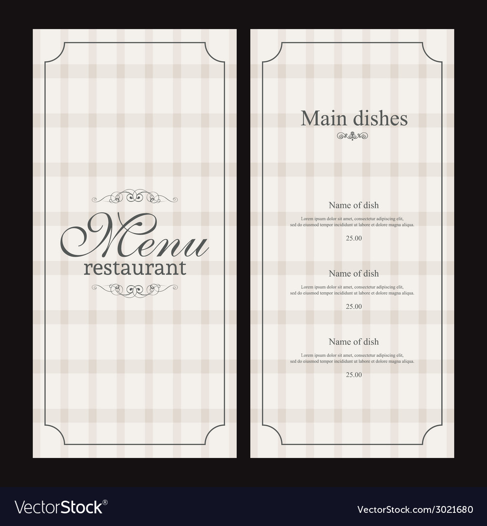 Abstract menu background with some special objects