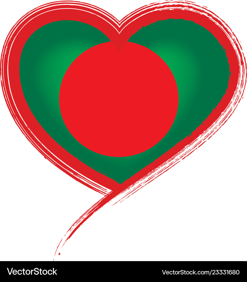 Bangladesh flag on a white Royalty Free Vector Image